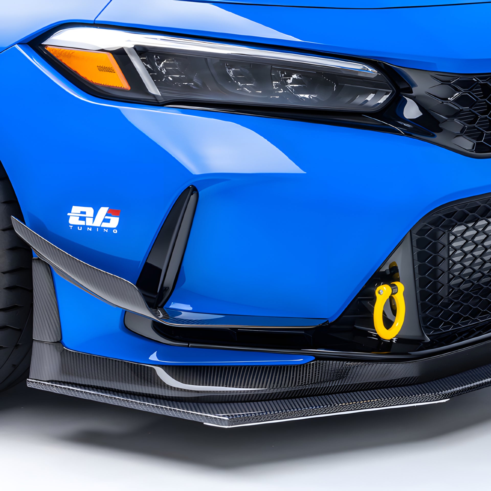 EVS Tuning Carbon Front Splitter (FL5 Civic Type R) · Hybrid Racing