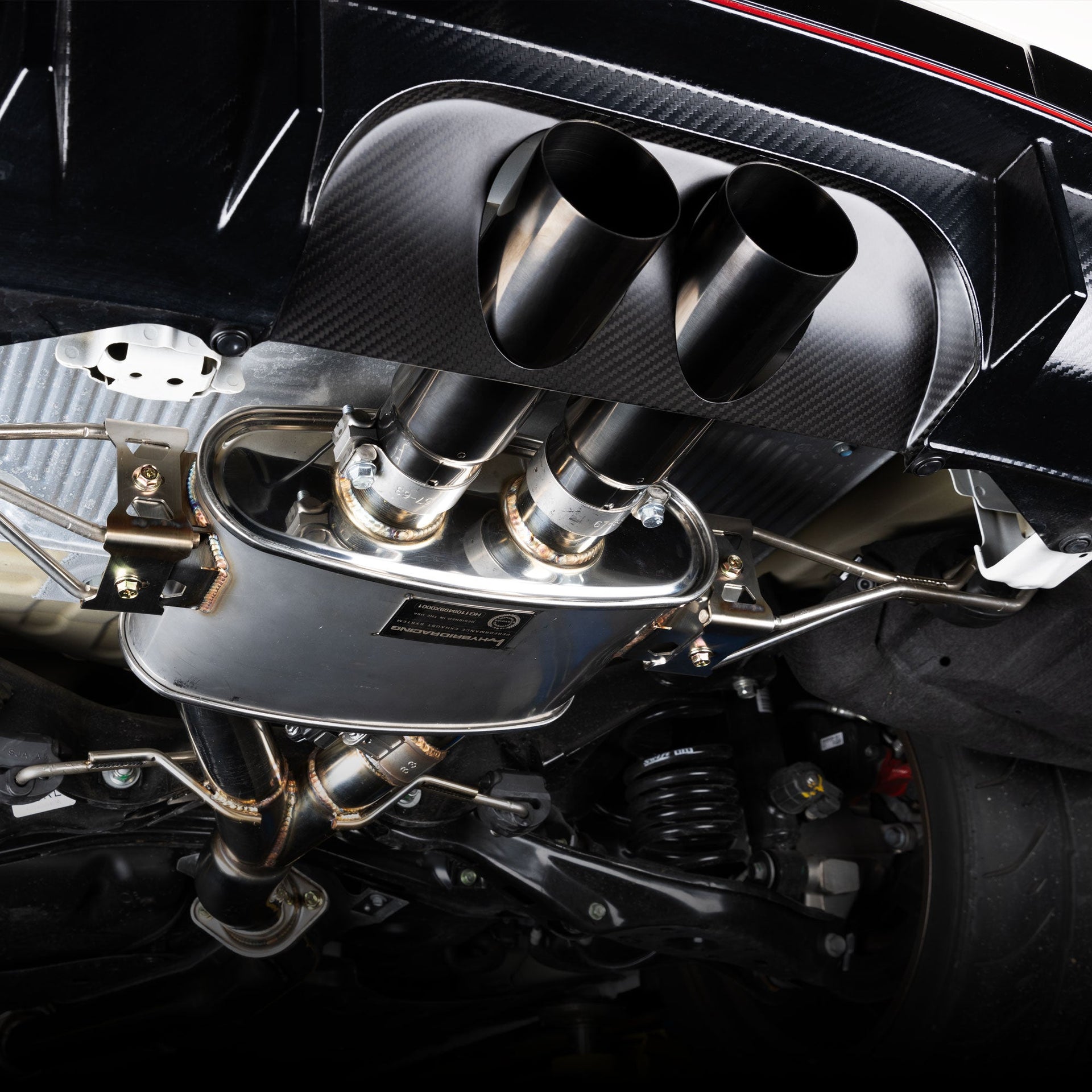 Hybrid Racing Formula Exhaust System for 17-21 Civic Type R · Hybrid Racing