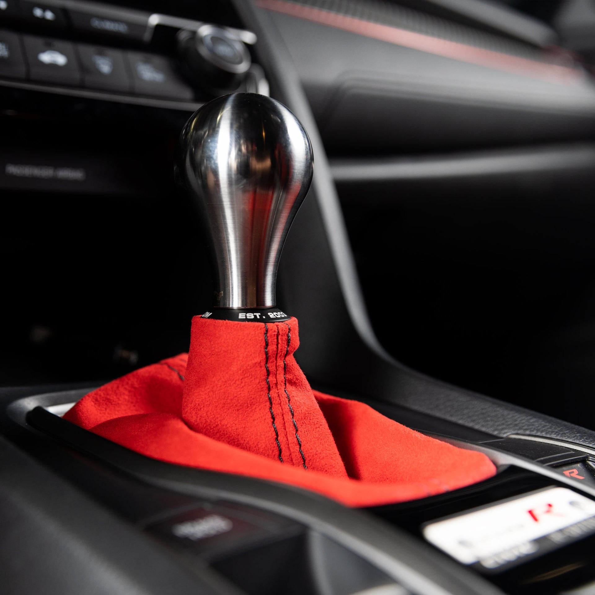 Hybrid Racing Alcantara Shift Boot for 16-21 Honda Civic · Hybrid Racing