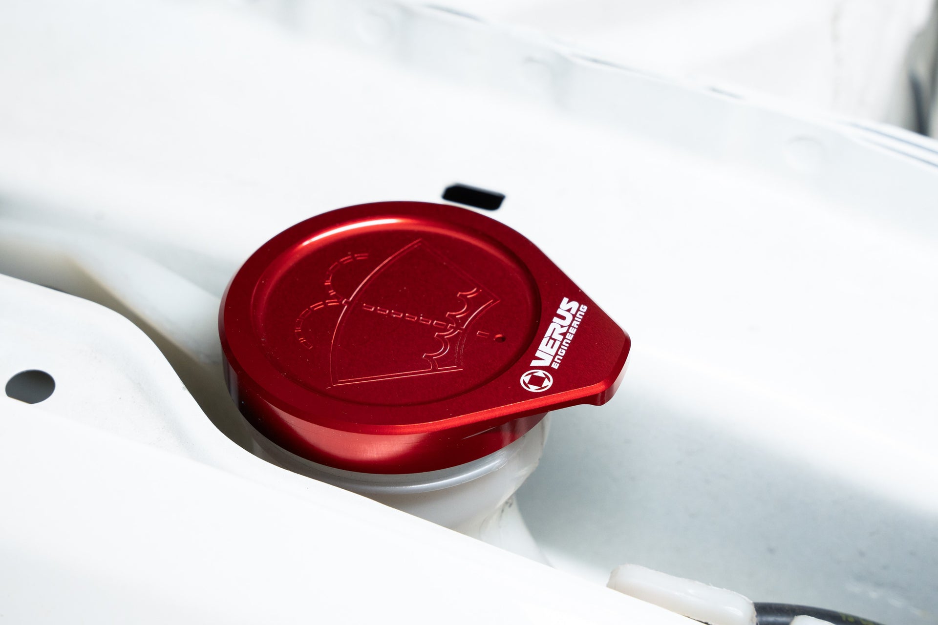 Verus Engineering Honda Civic Type R FK8 Washer Fluid Cap · Hybrid Racing