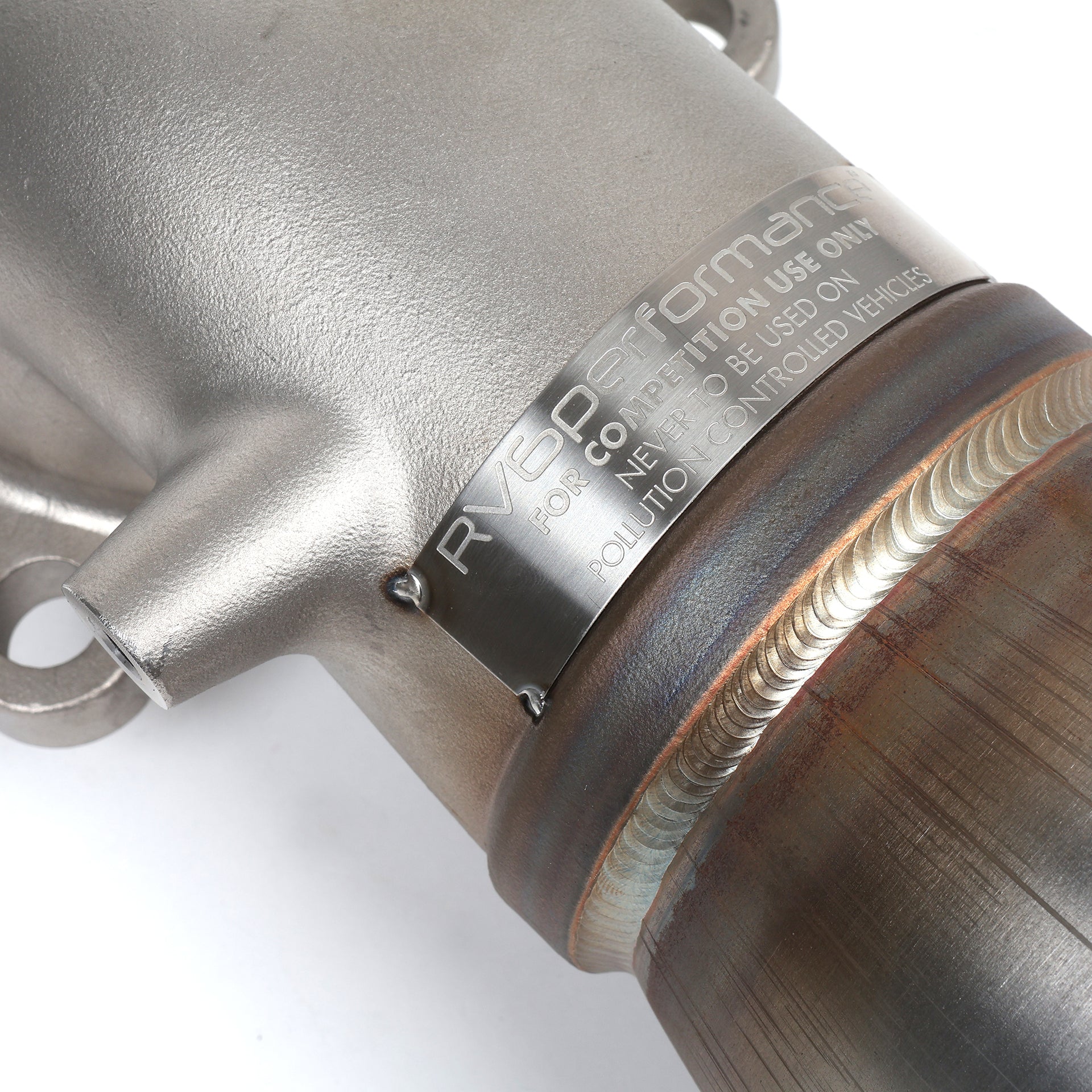 RV6 Catted Downpipe/Front Pipe Combo for 16-21 Civic 1.5T · Hybrid Racing